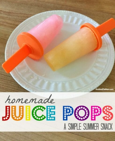 Homemade Juice Pops – A Simple Summer Snack