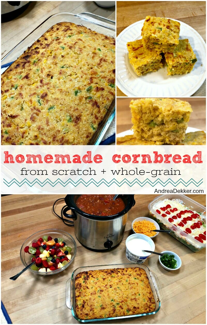 Homemade Cornbread From Scratch Whole Grain Andrea Dekker