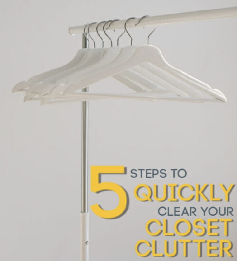 How To Quickly Clear Closet Clutter (5 Steps, No Stress) | Andrea Dekker