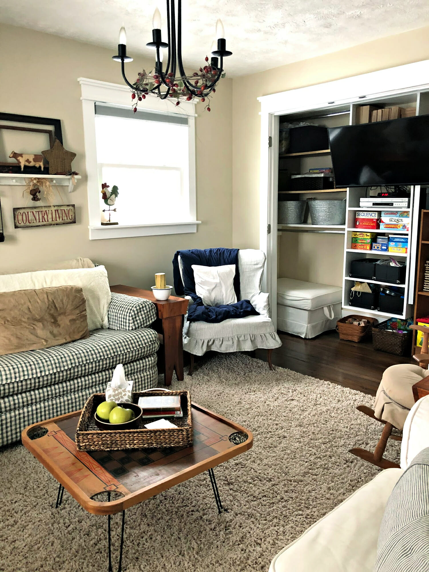 Our Master Bedroom Turned Cozy Farmhouse Den!
