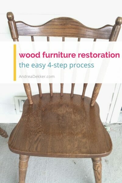 Easy 4-Step Wood Furniture Restoration